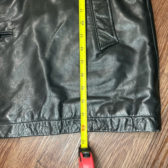 GAP | Jackets & Coats | Vintage Gap Mens Leather Jacket Black Button ...